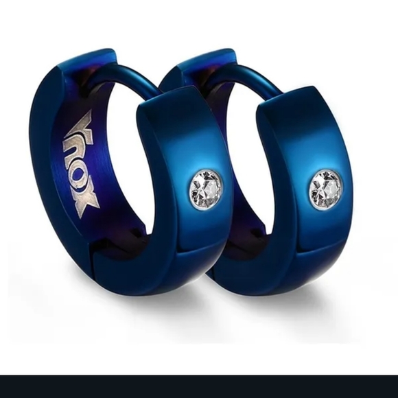 Accessories | New In Packagingblue Stainless Steel Hoop | Poshmark